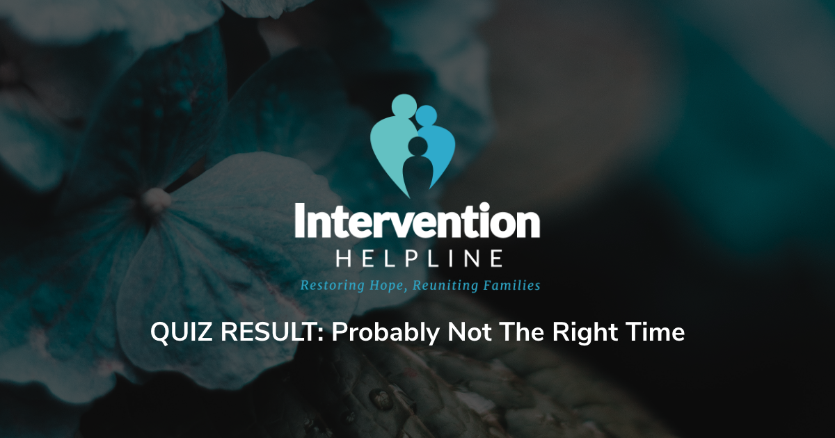 Not Yet - Intervention Helpline